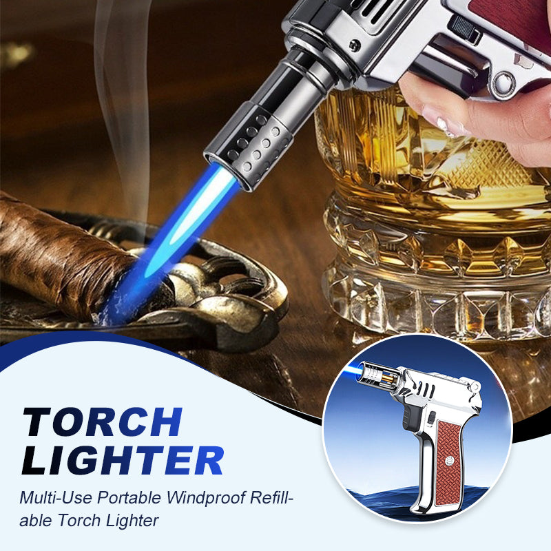 🔥Hot Sale 50% OFF🔥Multi-Use Portable Windproof Refillable Torch Lighte ...